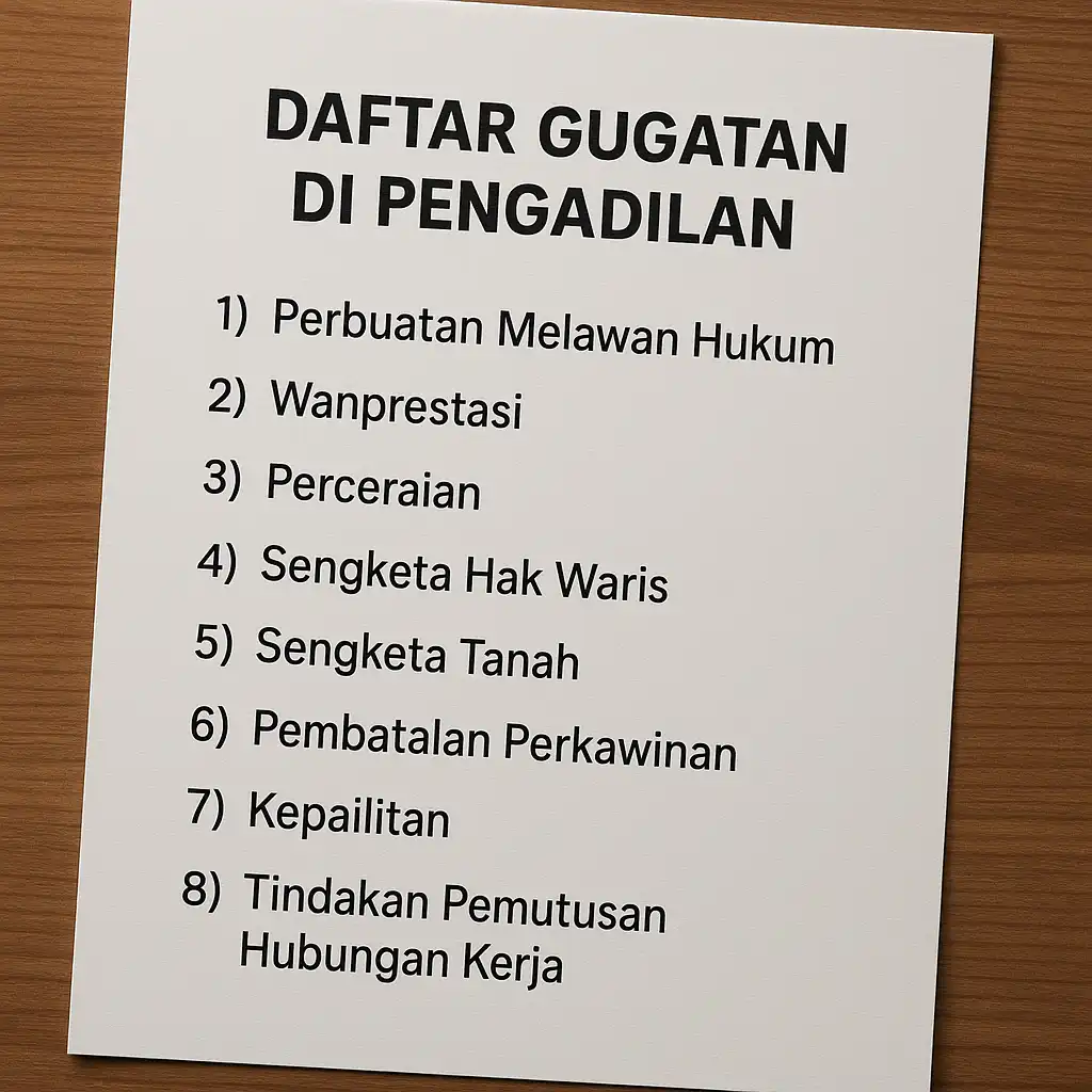 Cara Mengajukan Gugatan Perdata Tanpa Pengacara - ILS Law Firm